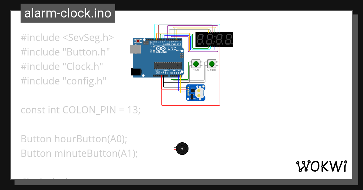 2803 clock 12 phon - Wokwi ESP32, STM32, Arduino Simulator