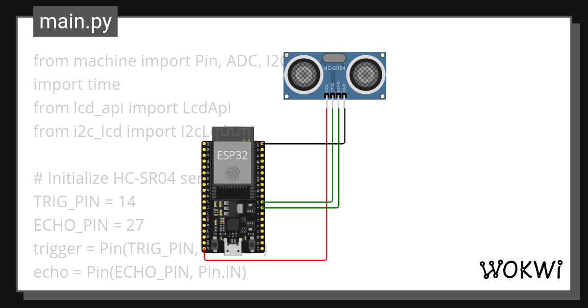 ultrasonic.py - Wokwi ESP32, STM32, Arduino Simulator