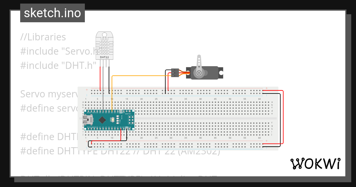 temp servo - Wokwi ESP32, STM32, Arduino Simulator
