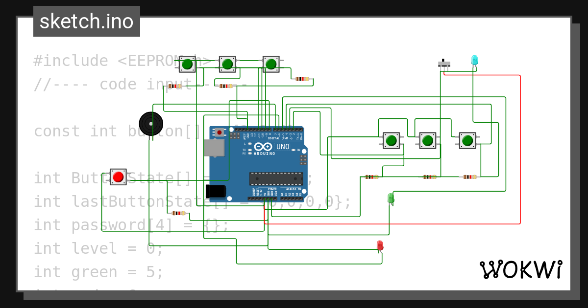 Passcode Lock Modified Wokwi Esp32 Stm32 Arduino Simulator 8700
