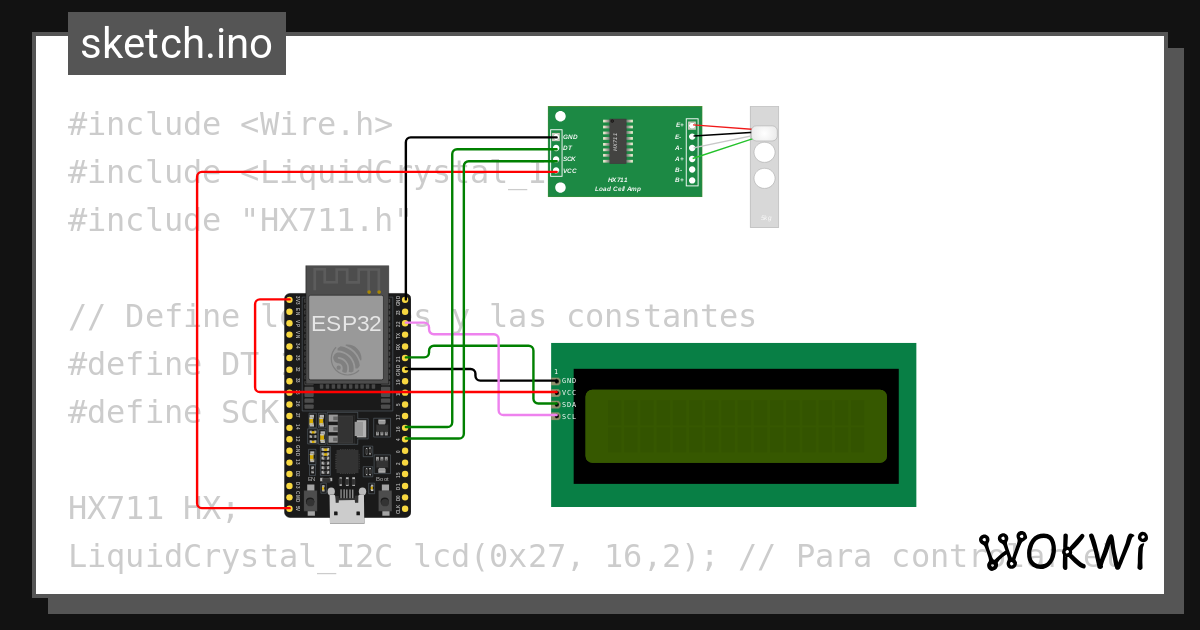 Lcd And Hx11 Wokwi Esp32 Stm32 Arduino Simulator 5372