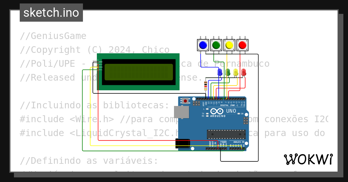 Geniusgame Wokwi Esp32 Stm32 Arduino Simulator