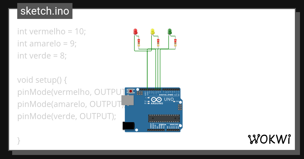 Semafaro Wokwi Esp32 Stm32 Arduino Simulator