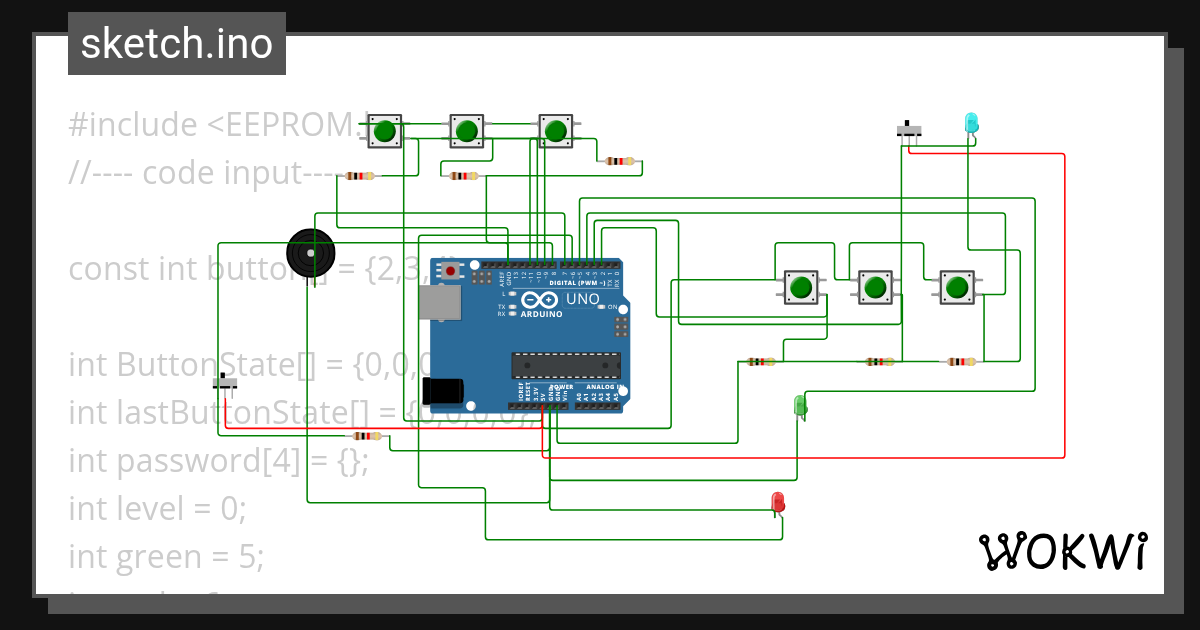 Passcode Lock Modified 4 Fully Working 1 Wokwi Esp32 Stm32 Arduino 3997
