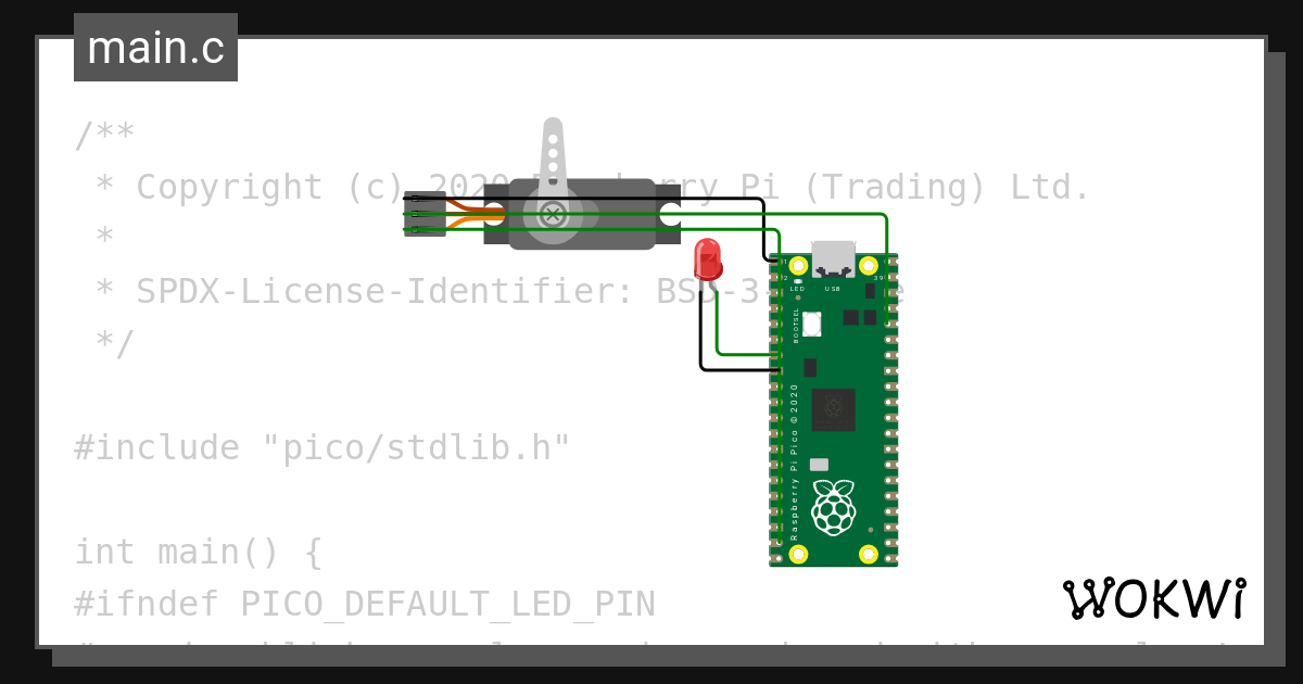 Pi Pico Sdk Blink Copy Wokwi Esp32 Stm32 Arduino Simulator