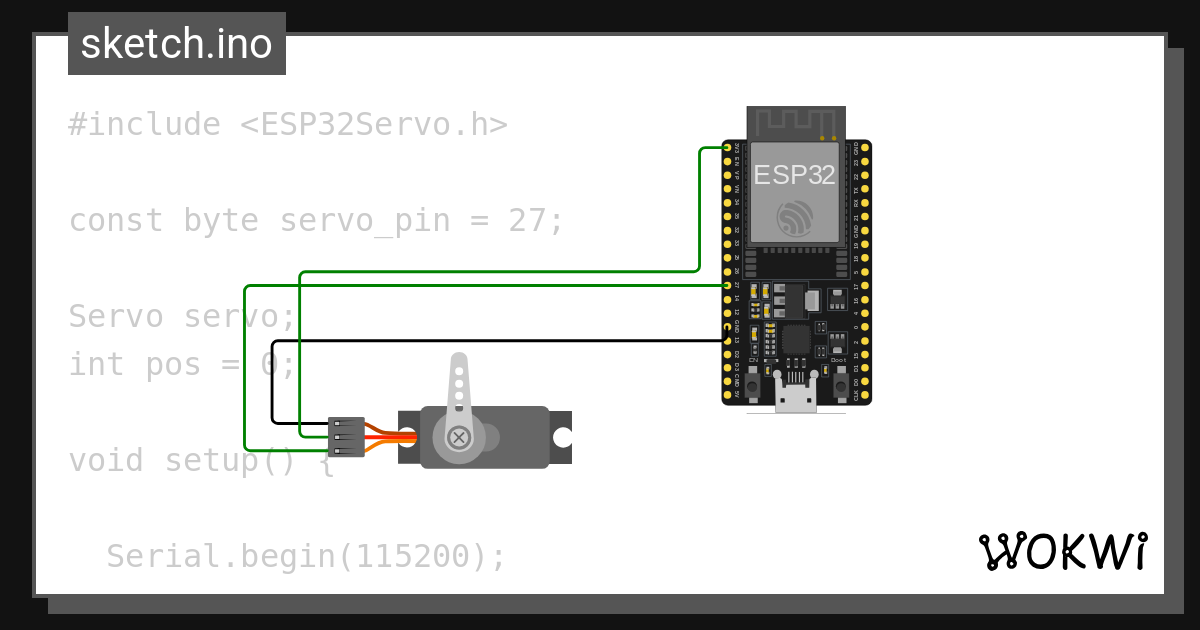 C261 Class Automatic Motor Wokwi Esp32 Stm32 Arduino Simulator 