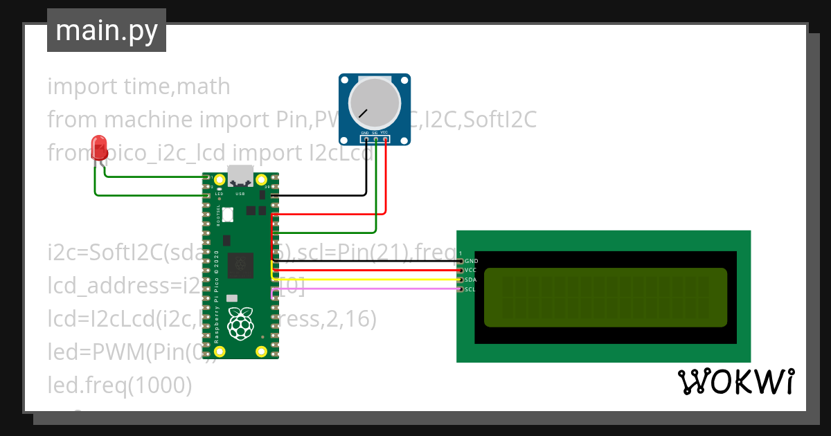 Potentiometer Wokwi Esp32 Stm32 Arduino Simulator 5555