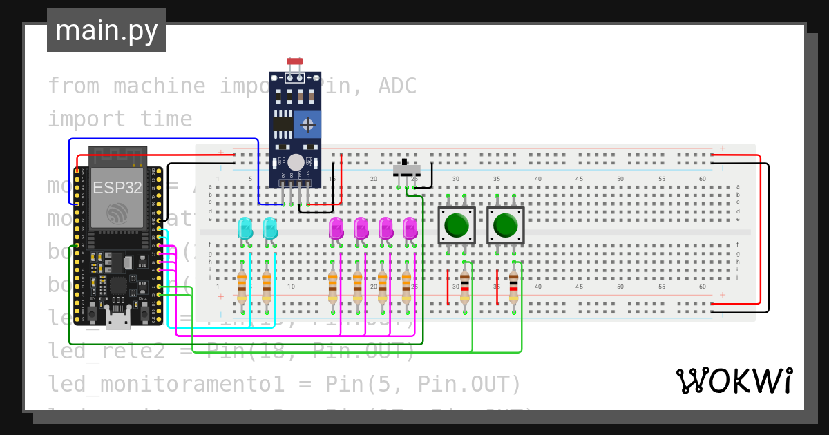 Avaliação 1 Sem Sleep Wokwi Esp32 Stm32 Arduino Simulator 