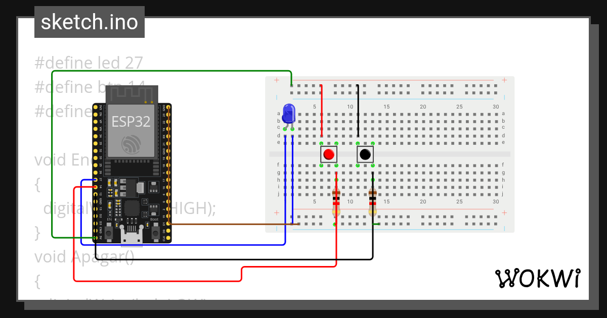 Práctica 3 - ESP32 - Wokwi ESP32, STM32, Arduino Simulator