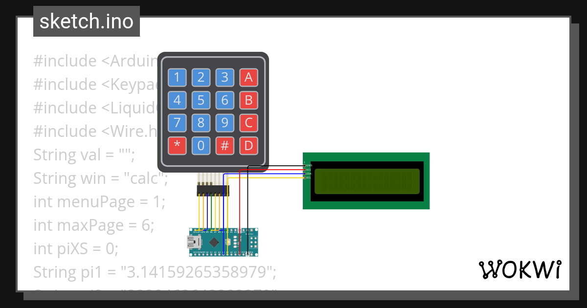 Calculator - Wokwi ESP32, STM32, Arduino Simulator
