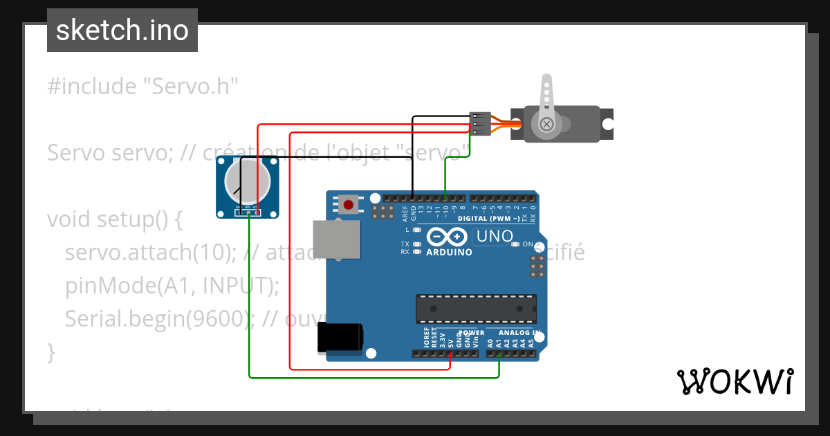 Contrôler un servo moteur avec potentiometre Copy - Wokwi ESP32, STM32 ... Contrôler un servo moteur avec potentiometre Copy - Wokwi ESP32, STM32 ...