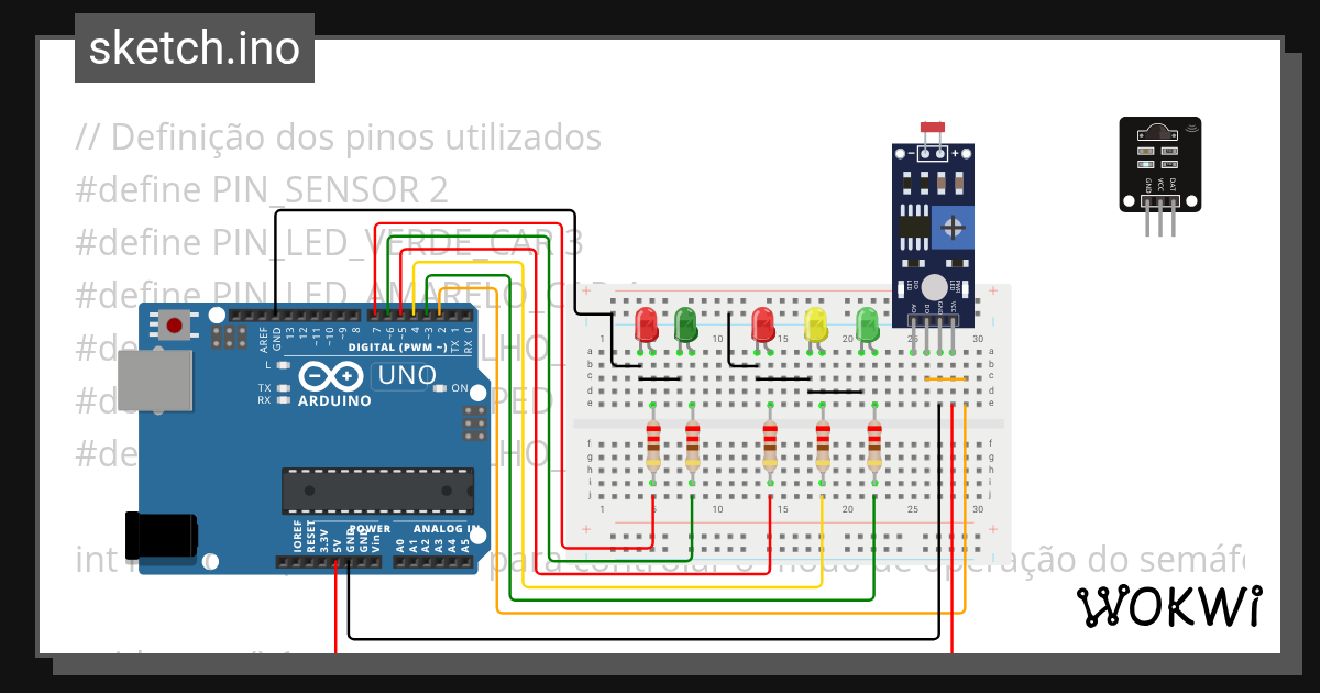 WS Semaforo inteligente IR 2024 Copy - Wokwi ESP32, STM32, Arduino Simulator
