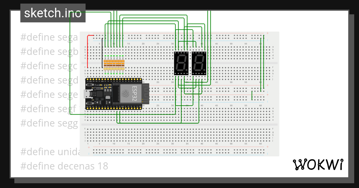 Contador Wokwi Esp32 Stm32 Arduino Simulator 