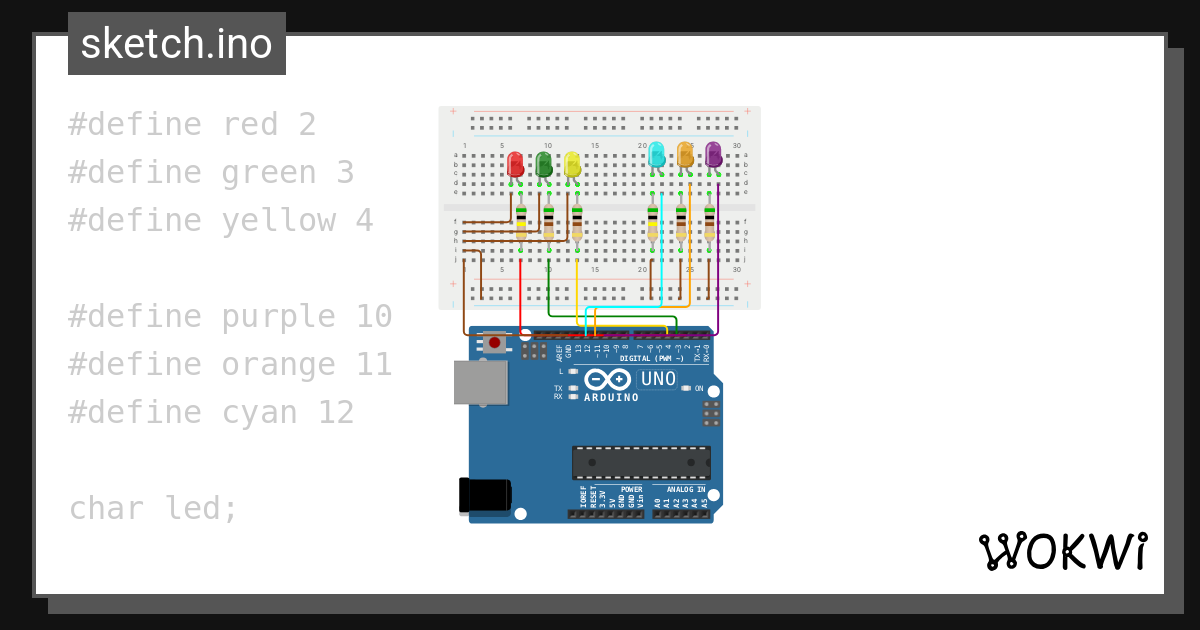 Yuri Choose Leds Wokwi Esp32 Stm32 Arduino Simulator