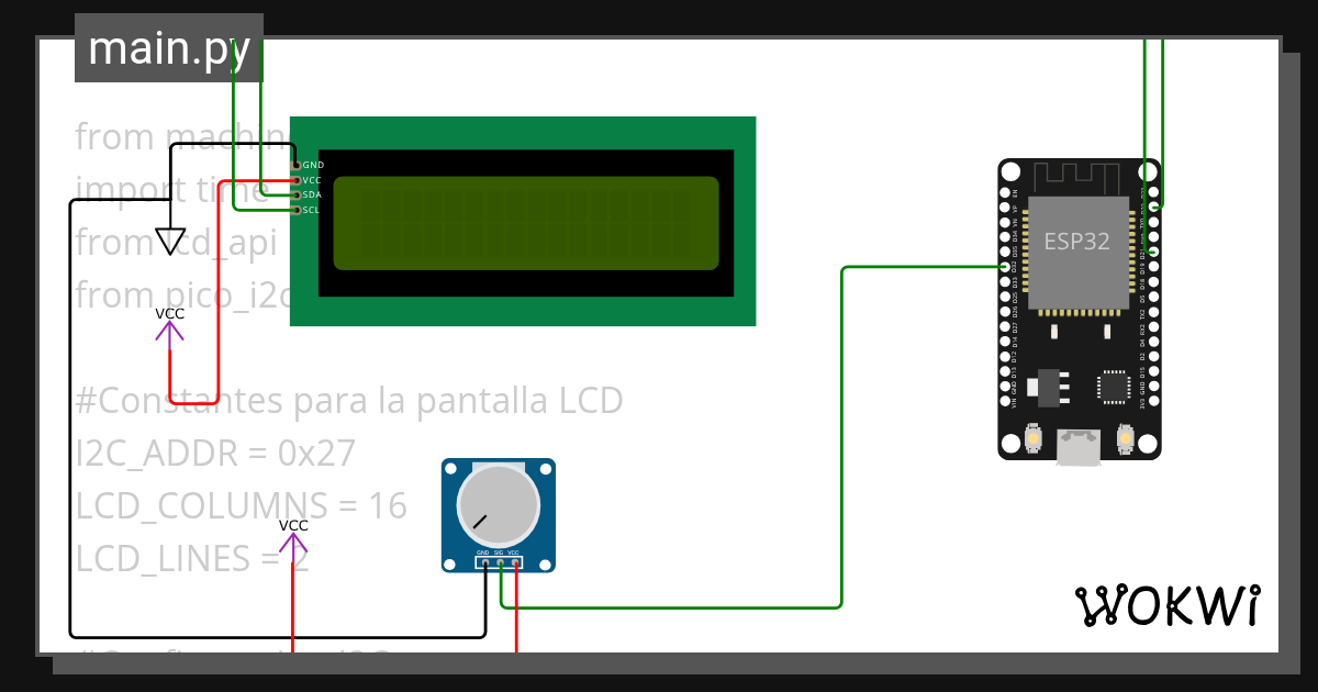 VOLTIMETRO 2 - Wokwi ESP32, STM32, Arduino Simulator