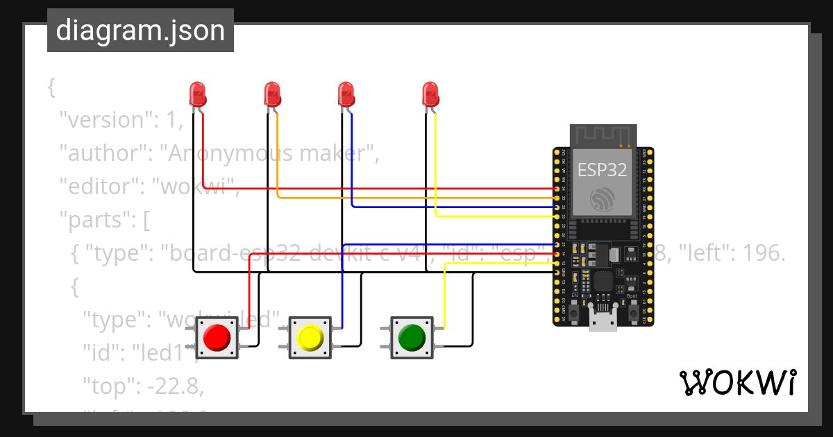 Wokwi - Online ESP32, STM32, Arduino Simulator