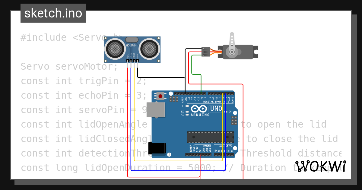 Smart Dustbin Wokwi Esp32 Stm32 Arduino Simulator