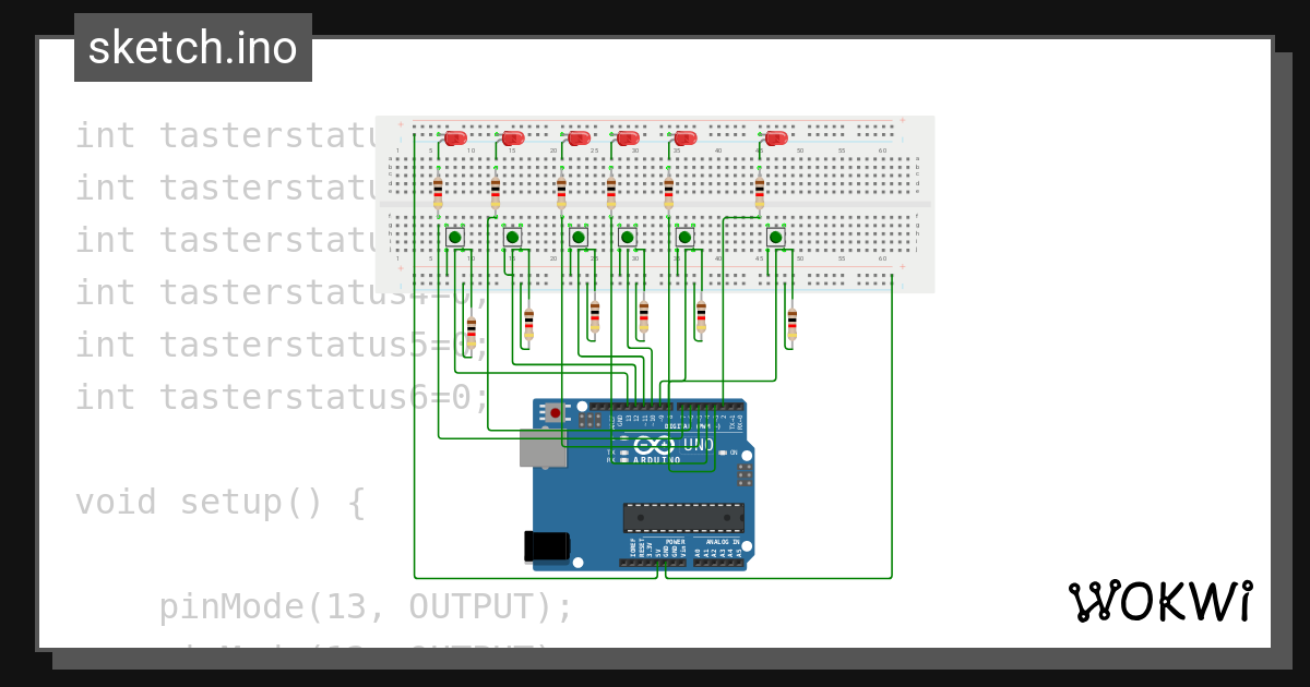 6 Schalter Wokwi Esp32 Stm32 Arduino Simulator 5863