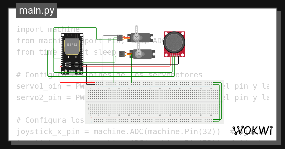 Grua Controlada Wokwi Esp32 Stm32 Arduino Simulator 4808
