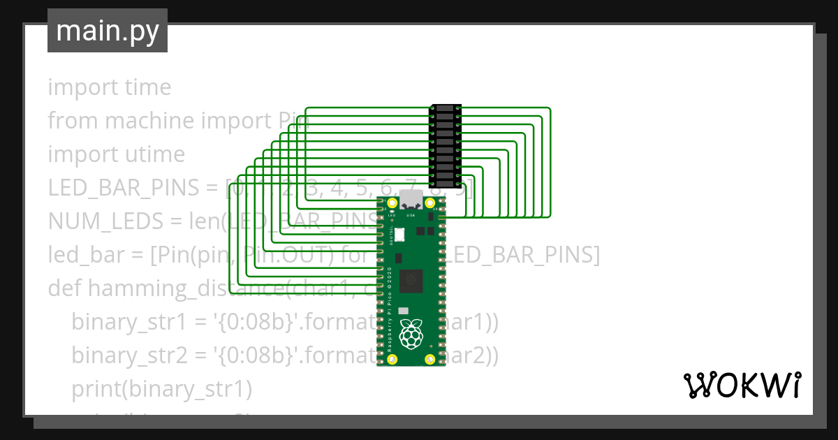 Hamming Dist Wokwi Esp32 Stm32 Arduino Simulator 5101