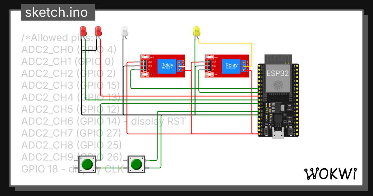 ESP32 bike PC - Wokwi ESP32, STM32, Arduino Simulator