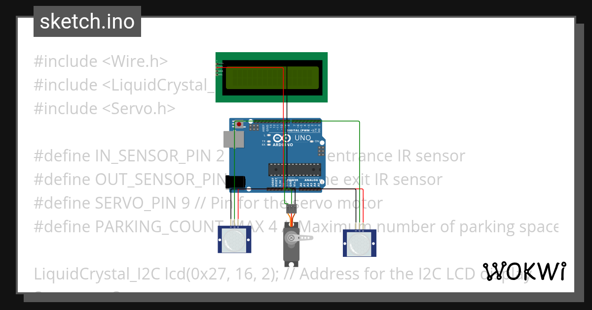 Parking Wokwi Esp32 Stm32 Arduino Simulator 