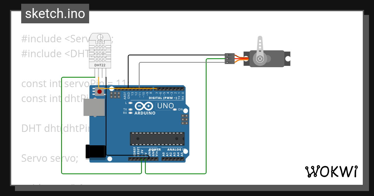 Servomotor Wokwi Esp32 Stm32 Arduino Simulator 9858