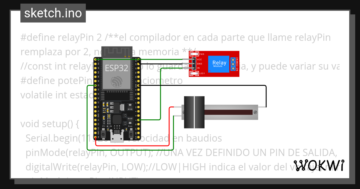 Relay Module - Wokwi ESP32, STM32, Arduino Simulator