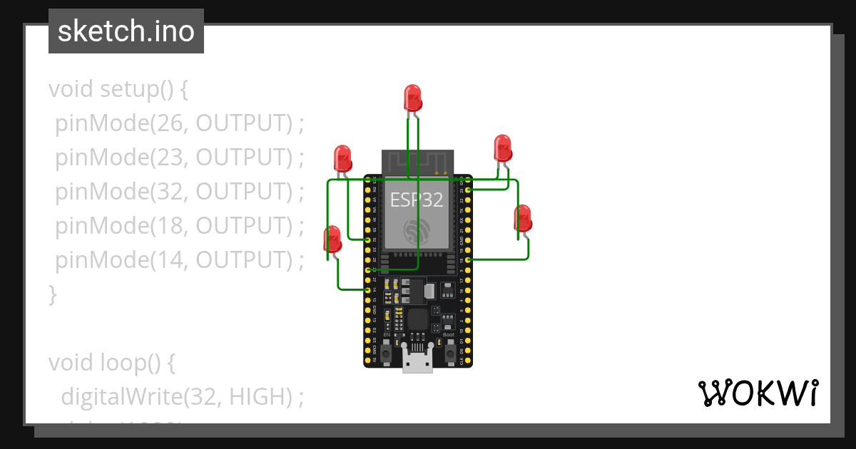 WOKWI ACTIVITY 3 - Wokwi ESP32, STM32, Arduino Simulator