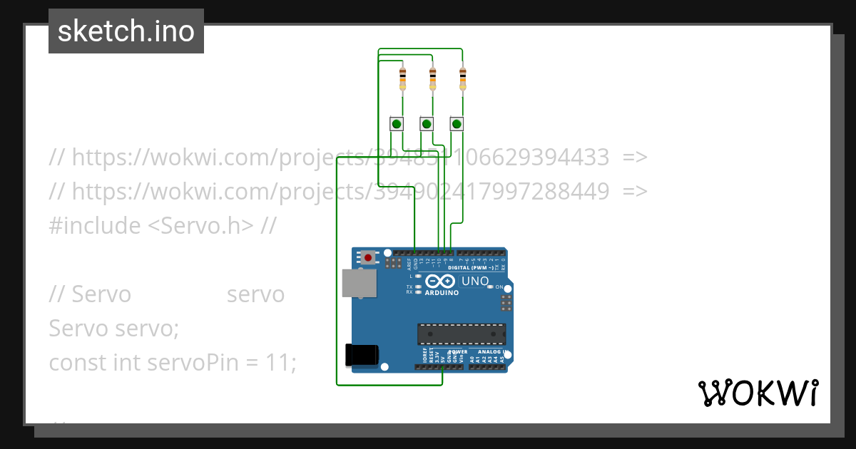 3buttonarray5 Wokwi Esp32 Stm32 Arduino Simulator 4371