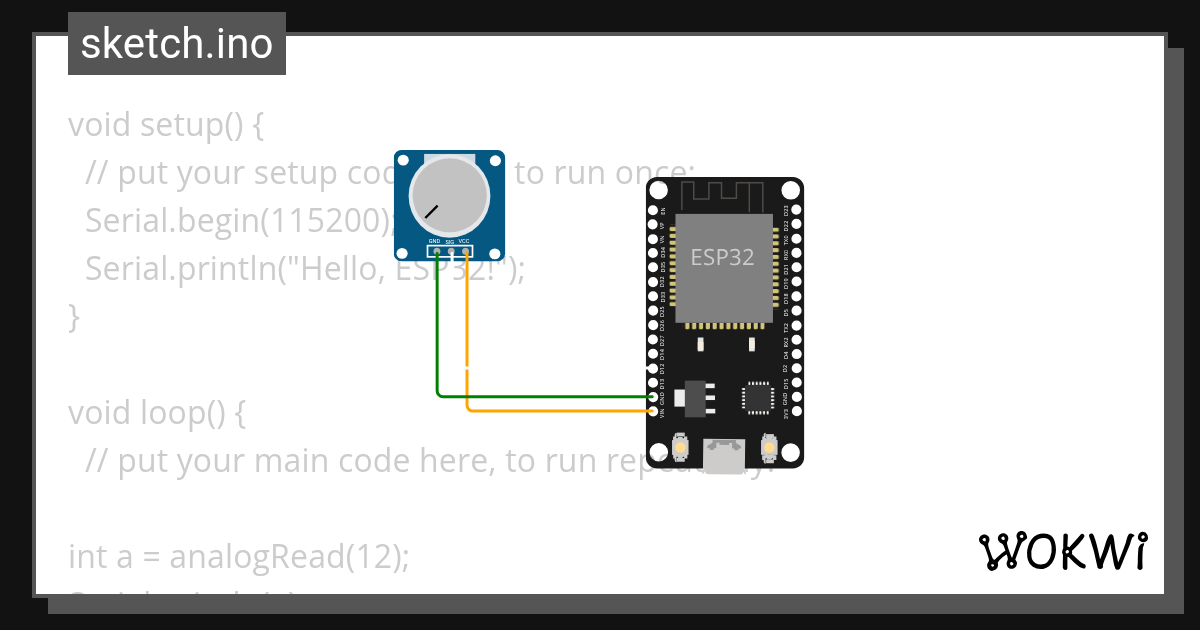 ADC - Wokwi ESP32, STM32, Arduino Simulator