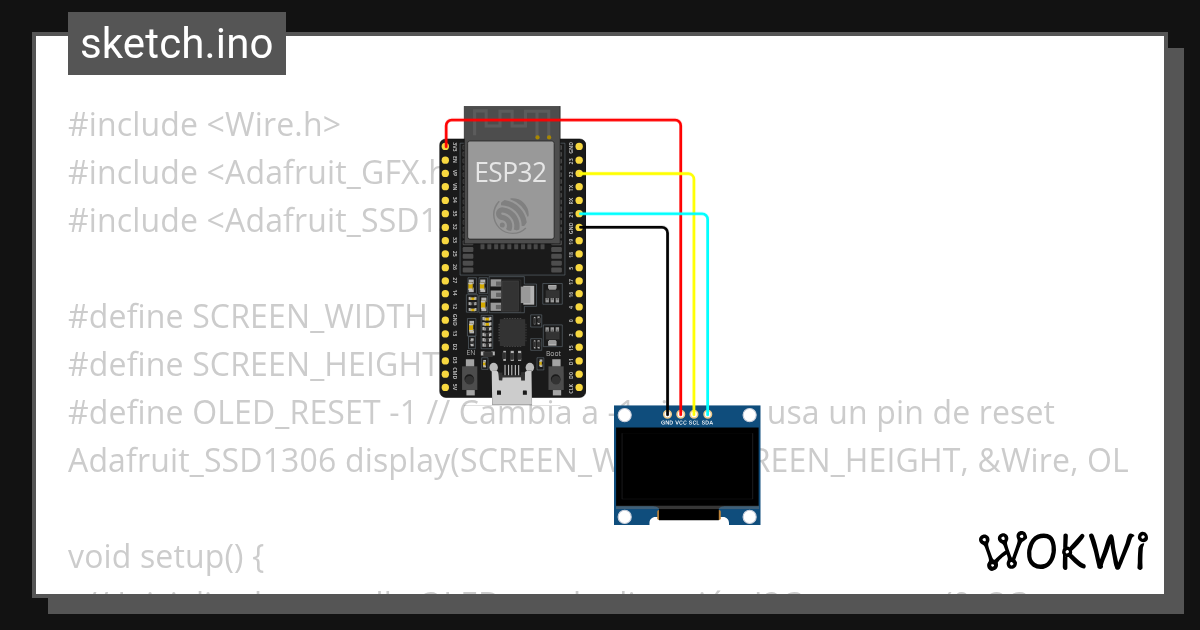 oled - Wokwi ESP32, STM32, Arduino Simulator