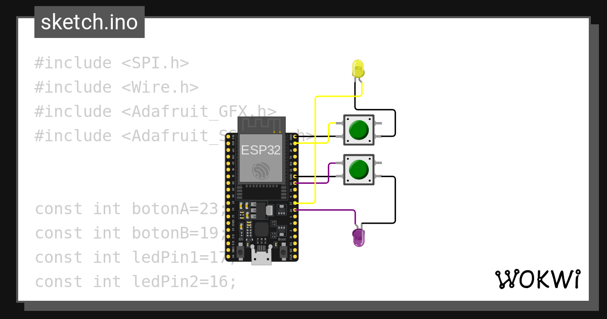 Dos Leds Dos Botons Copy Wokwi Esp32 Stm32 Arduino Simulator 5313