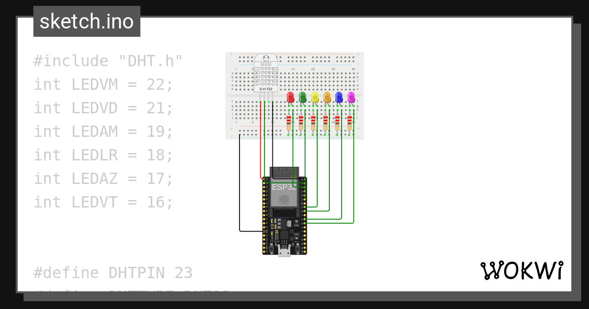 Projeto Dht22 Wokwi Esp32 Stm32 Arduino Simulator