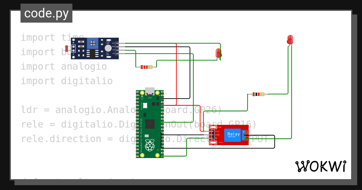 Fotoresistencia Wokwi Esp32 Stm32 Arduino Simulator