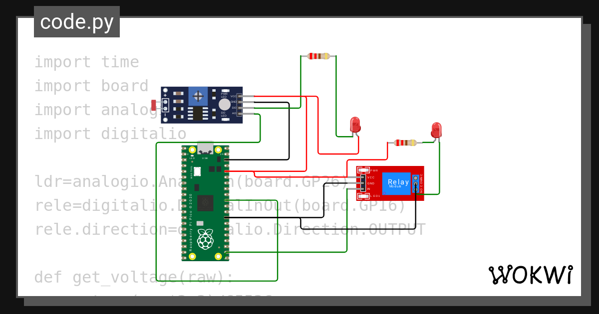 Ldr Wokwi Esp32 Stm32 Arduino Simulator 7030