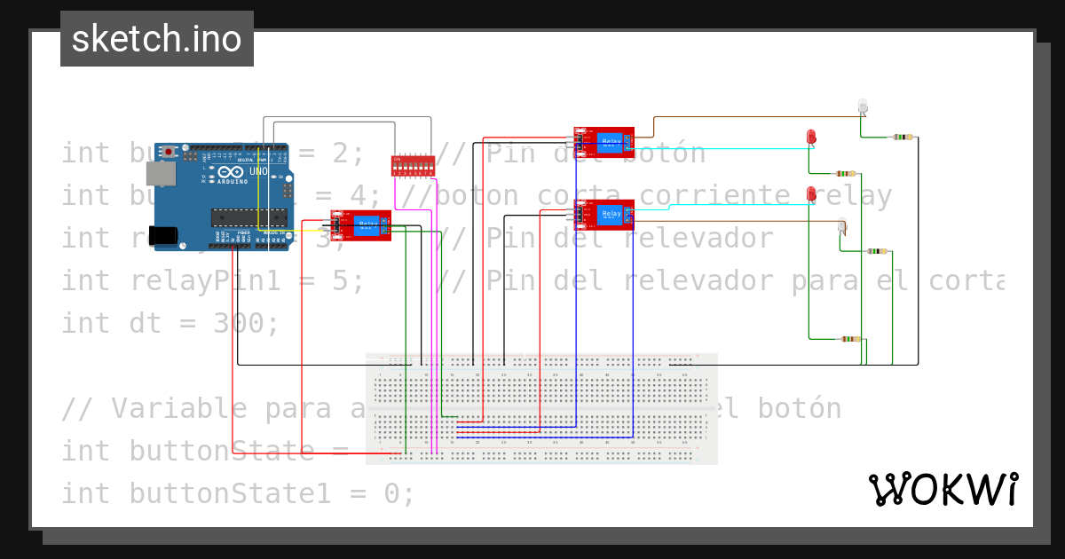 Relevadores 2 Wokwi Esp32 Stm32 Arduino Simulator 2640