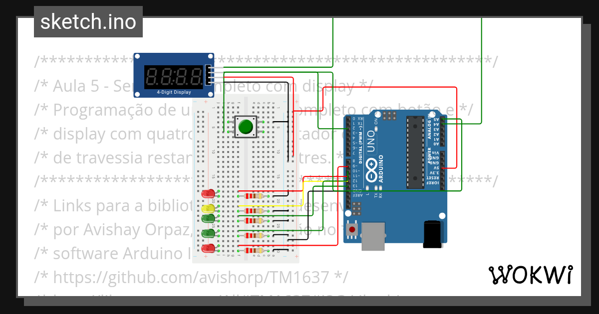 Projeto semáforo_Ana Hartmann - Wokwi ESP32, STM32, Arduino Simulator