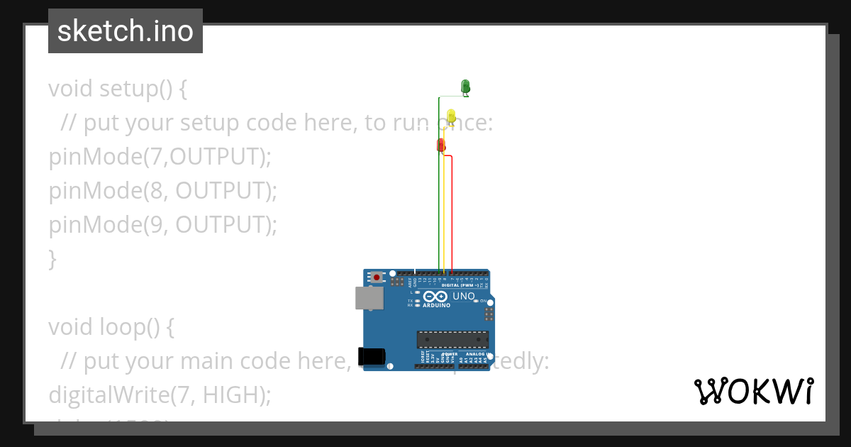 Simulador de semáforo 🚦 - Wokwi ESP32, STM32, Arduino Simulator