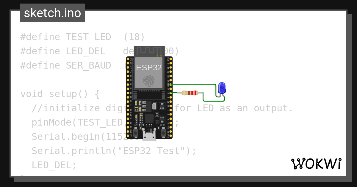 Test Esp32 Wokwi Esp32 Stm32 Arduino Simulator 8893