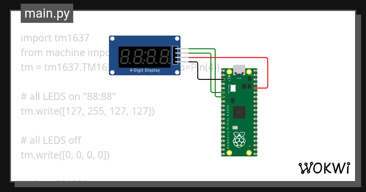 4-7 segment - Wokwi ESP32, STM32, Arduino Simulator