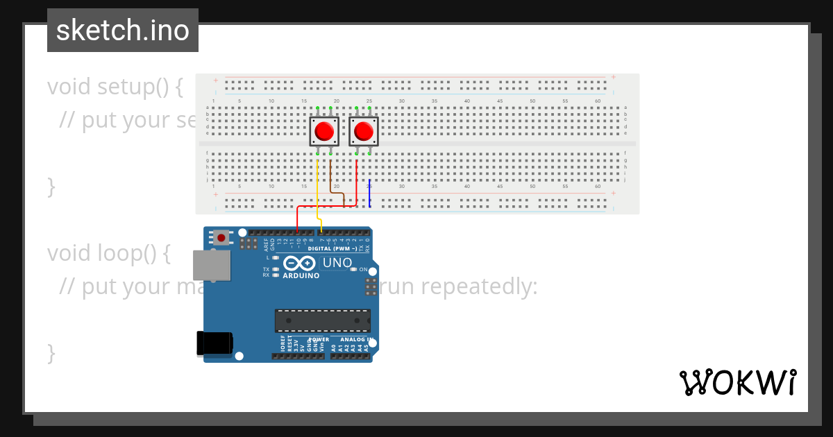 Task 3 Breadboard - Wokwi ESP32, STM32, Arduino Simulator