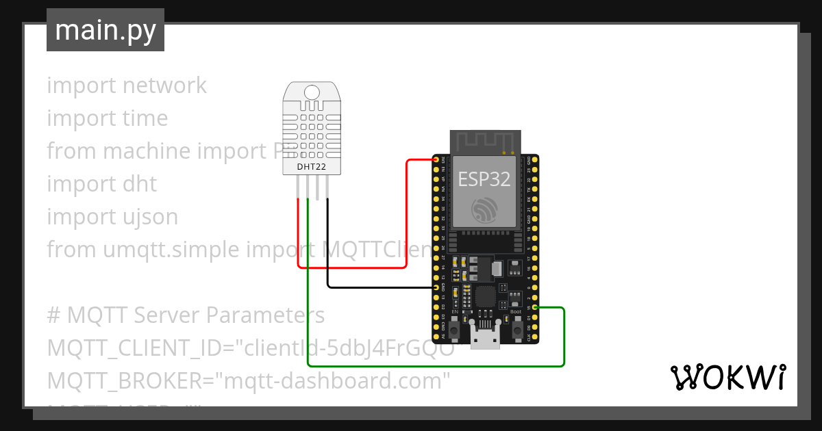 MQTT - Wokwi ESP32, STM32, Arduino Simulator
