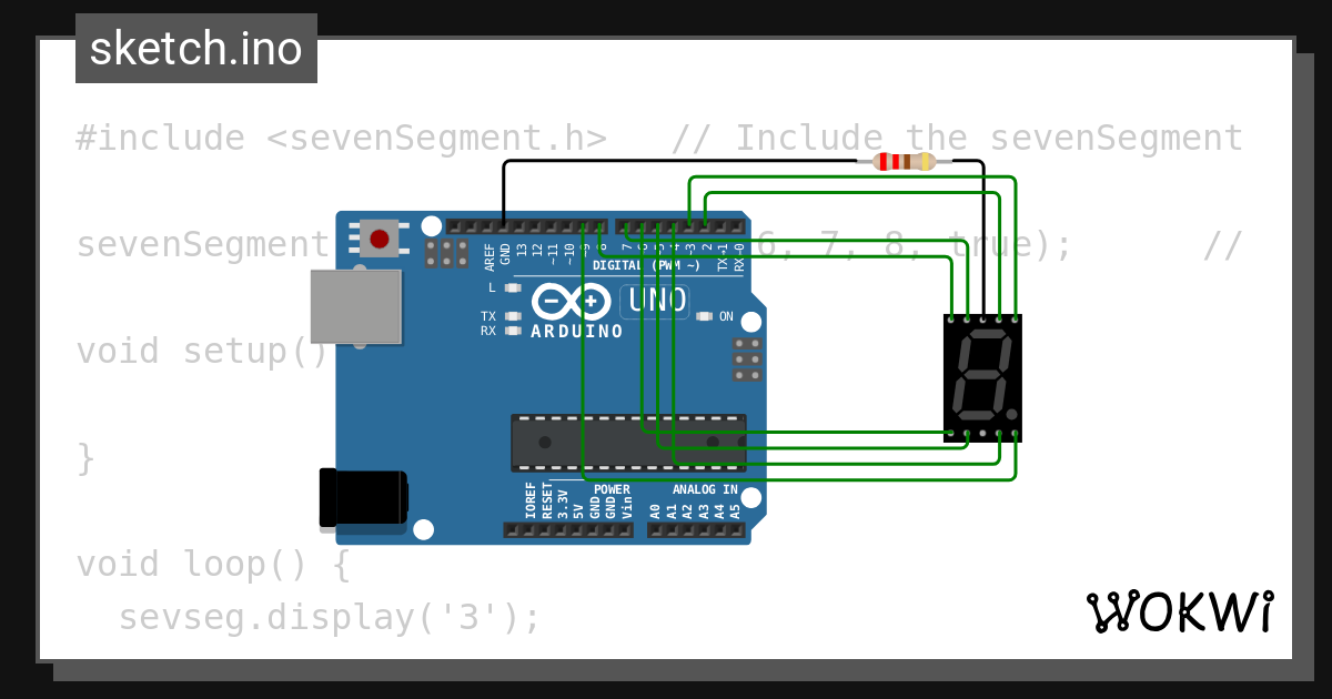 Sevensegment Wokwi Esp32 Stm32 Arduino Simulator 6042