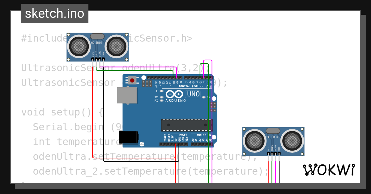 Odens Ultra Sonic Wokwi Esp32 Stm32 Arduino Simulator