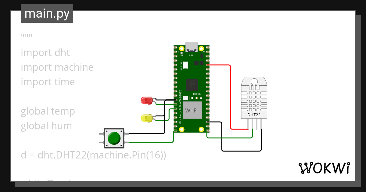 SENSOR DE TEMPERATURA - Wokwi ESP32, STM32, Arduino Simulator