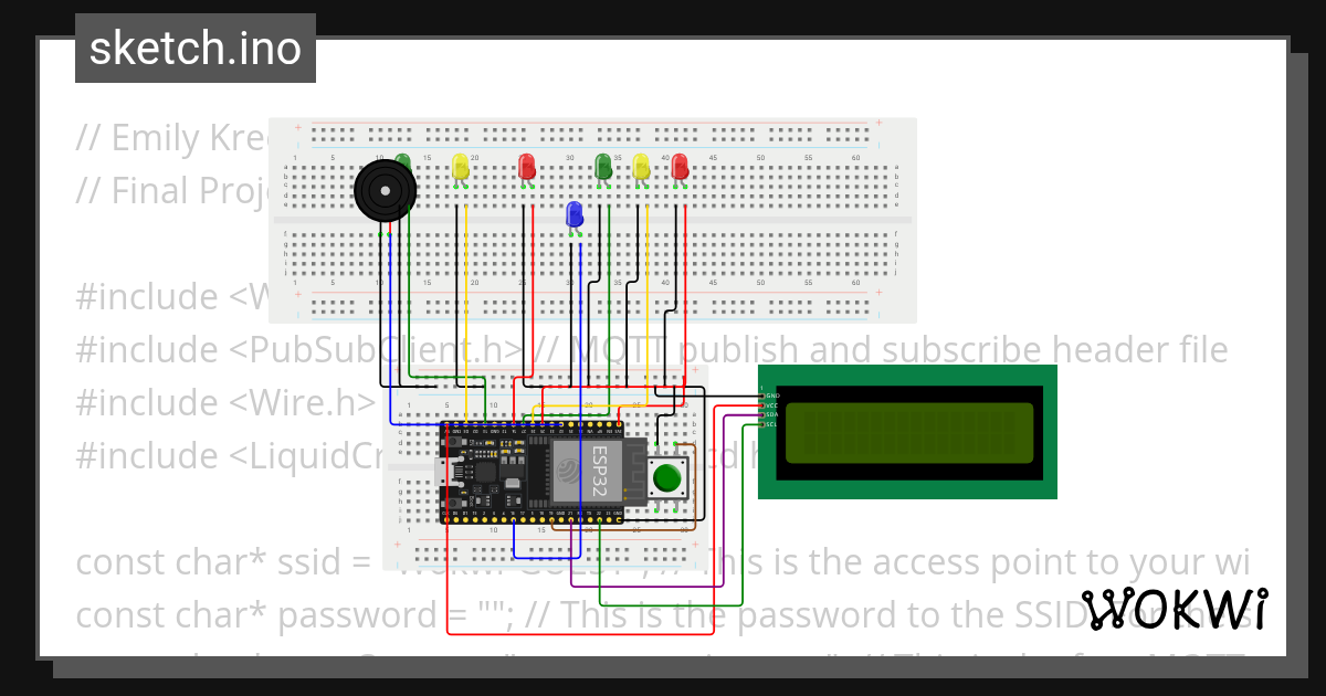 Final Project Option 1 Emily Krecioch Hatton Wokwi Esp32 Stm32 7160