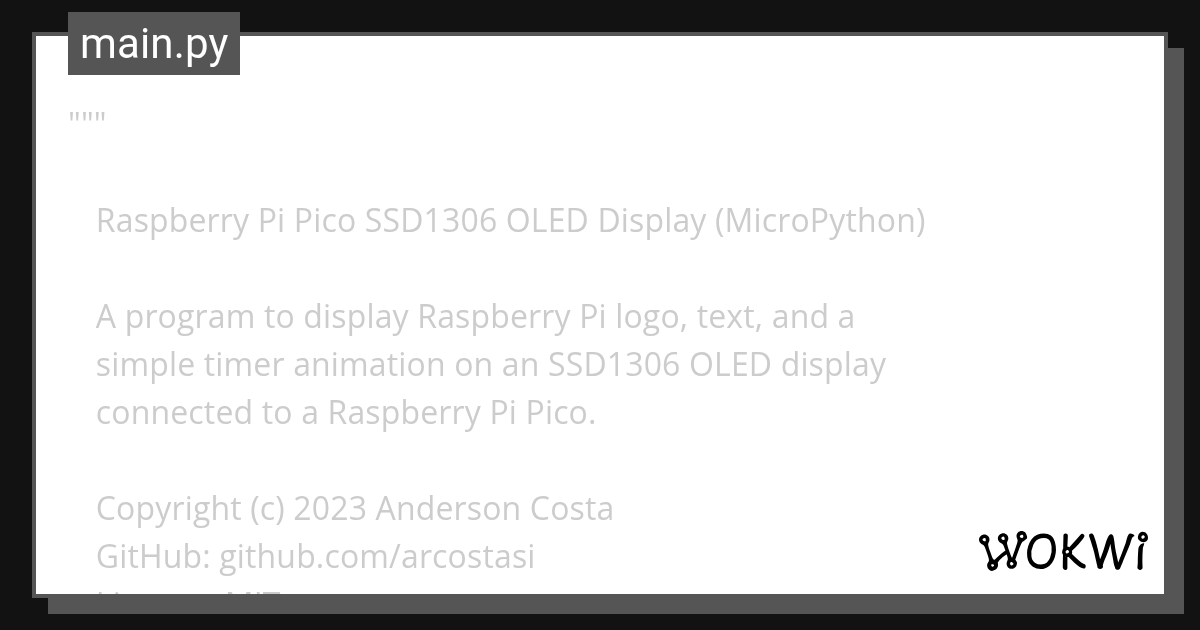 Ssd1306 With Micropython Copy Wokwi Esp32 Stm32 Arduino Simulator 