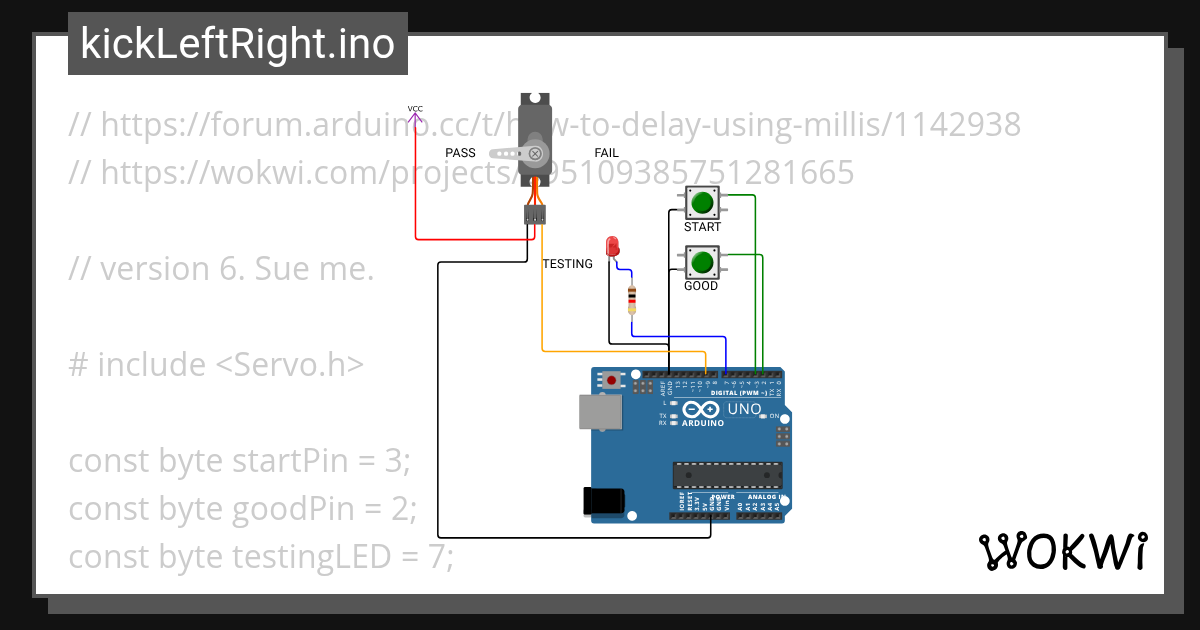 kickLeftRight - Wokwi ESP32, STM32, Arduino Simulator