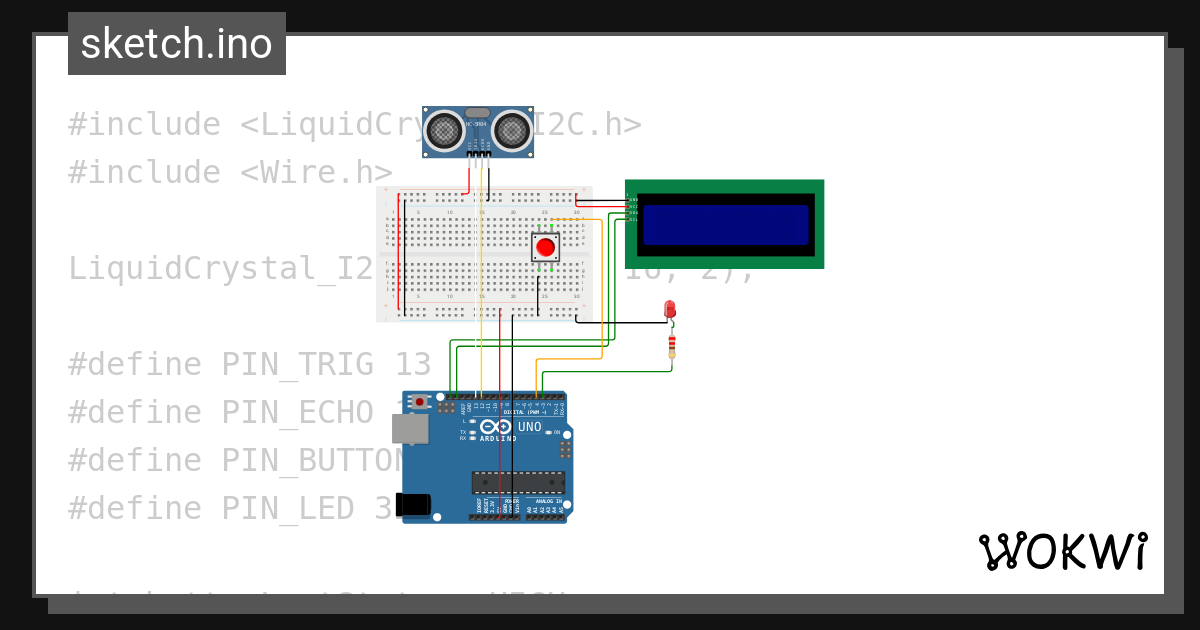 Ultrasonic Sensor Wokwi Esp32 Stm32 Arduino Simulator 3985